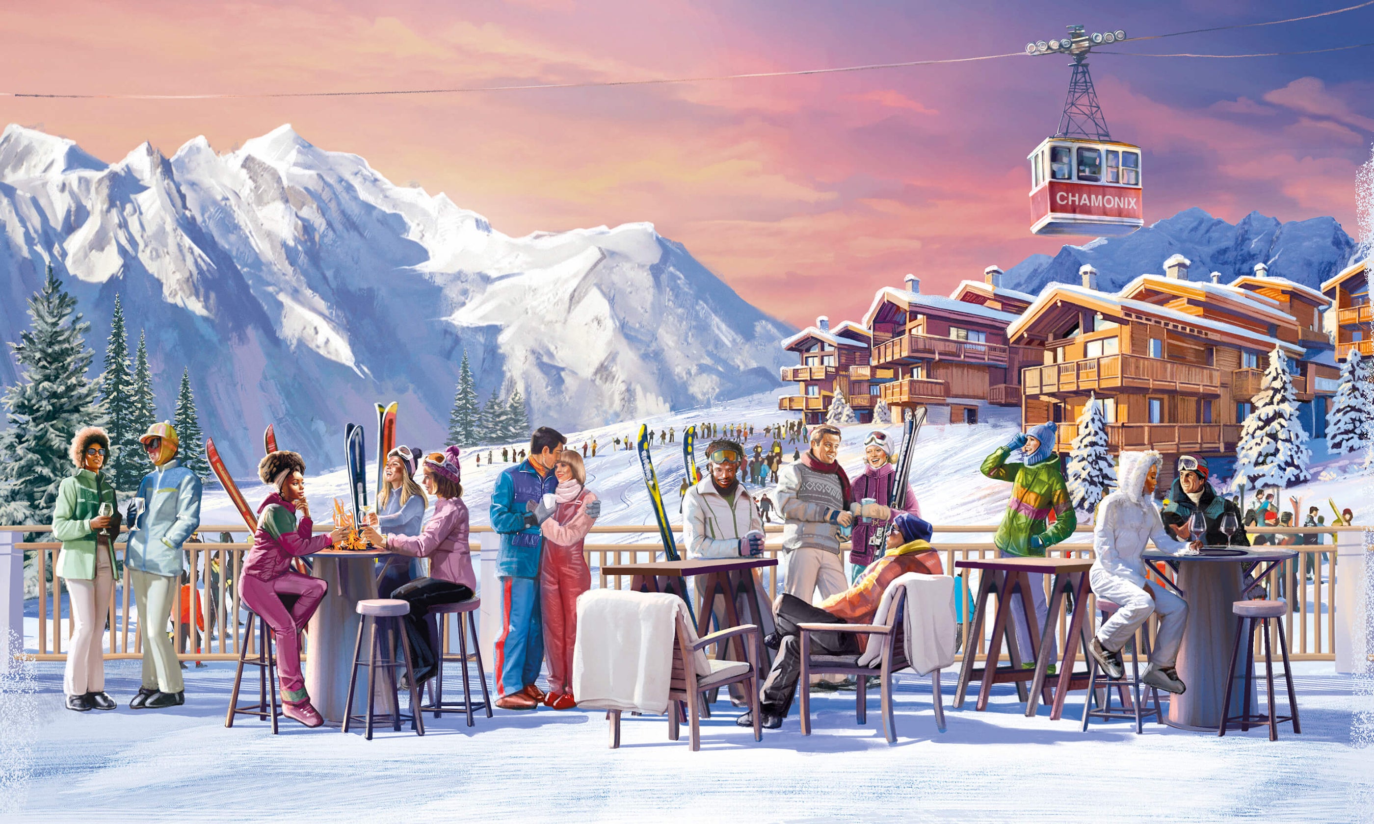 Chamonix Après-Ski Intense Color Palette