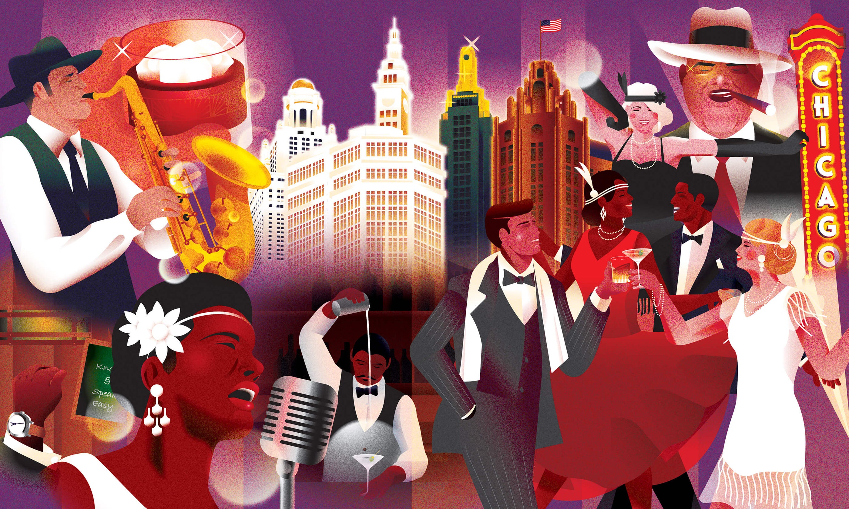 Chicago Speakeasy Intense Color & Chrome Palette