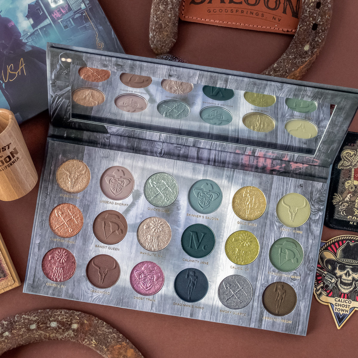 NEW NOMAD x Ghost Town USA Intense Eyeshadow Palette (All, cactus-seed ...